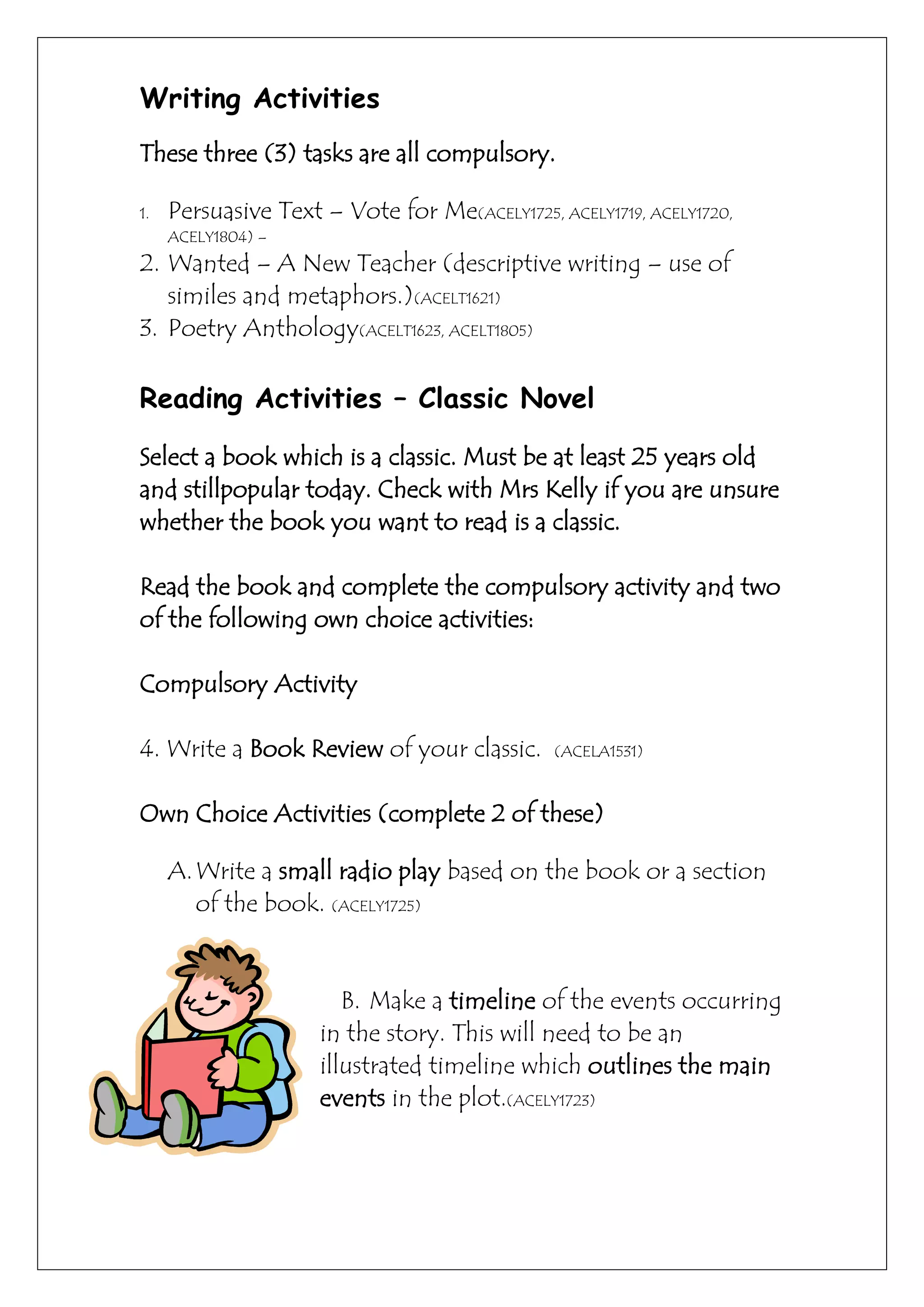 Year 7 english assessment term 2 2013 | DOCX