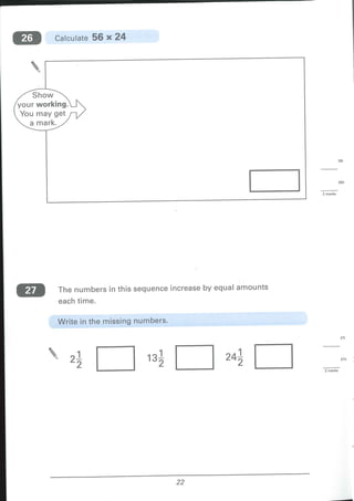 year 5 maths test paper a | PDF