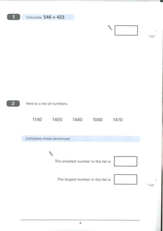 year 5 maths test paper a | PDF