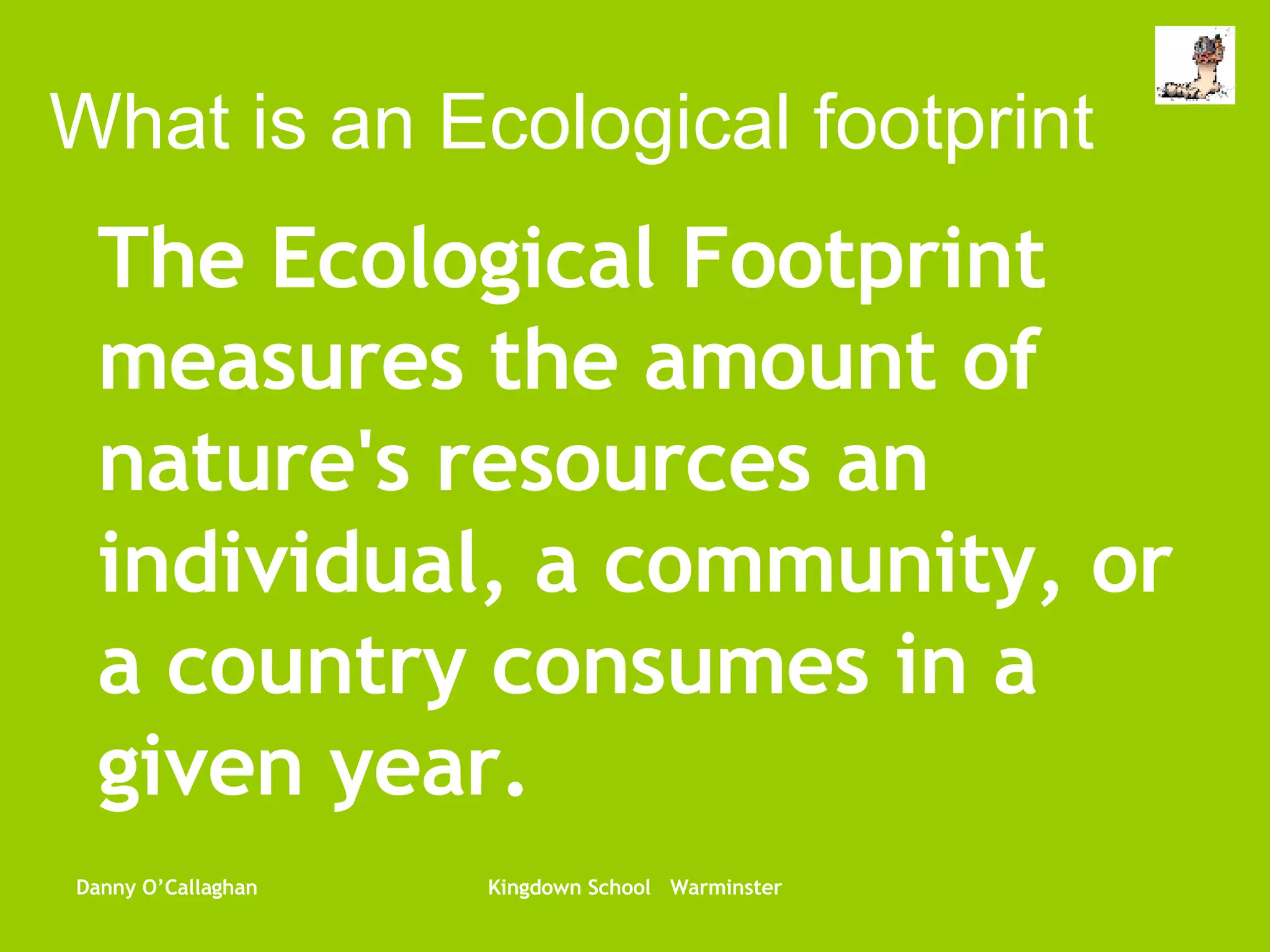 Year 9 Ecological Footprints | PPT