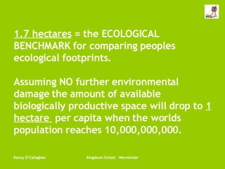 Year 9 Ecological Footprints | PPT