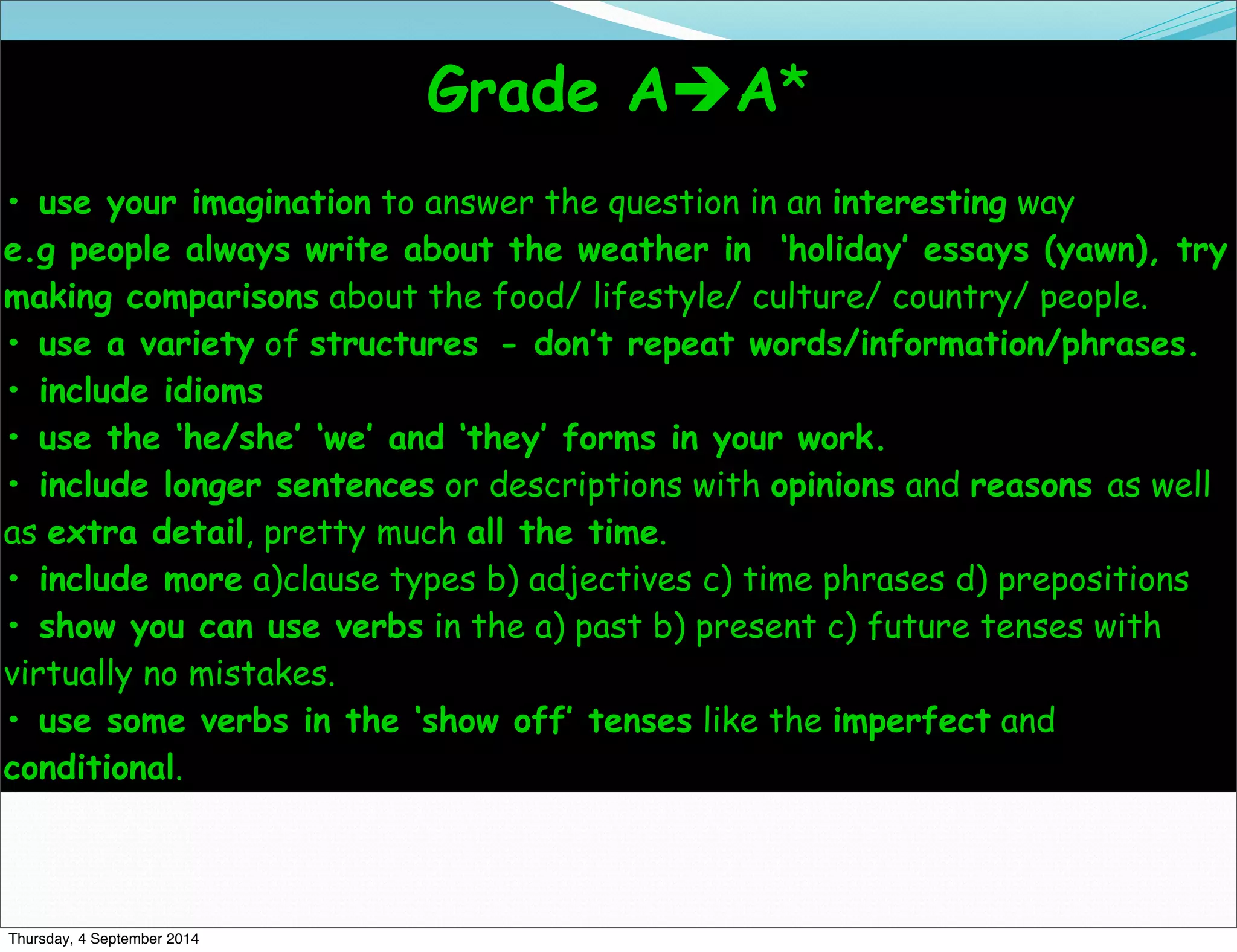 Year 10 lesson 1 GCSE Writing 1 | PDF