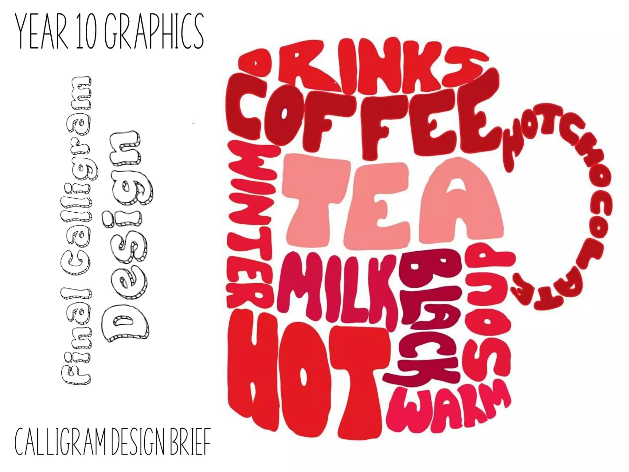 Year 10 graphics week 5 final calligram design | PPT | Free Download