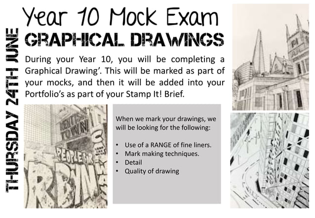 Year 10 mock exam graphical drawing | PPTX | Drawing and Sketching ...
