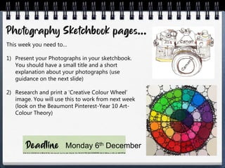 Year 10 photography pages | PPT