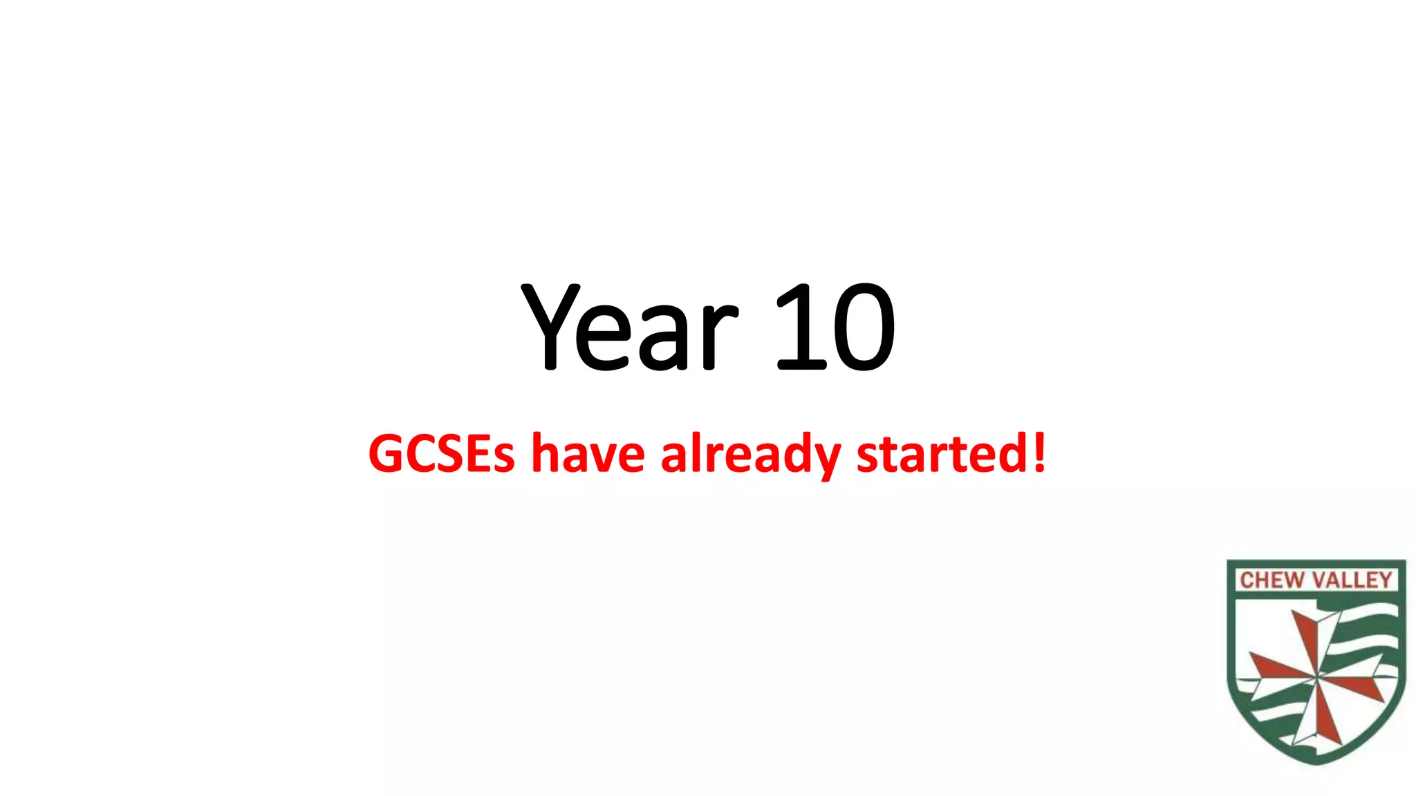 Year 10 presentation | PPTX