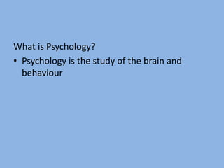 Year 10 psychology second semester | PPTX
