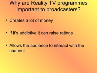 Year 10 Reality TV Revision | PPT