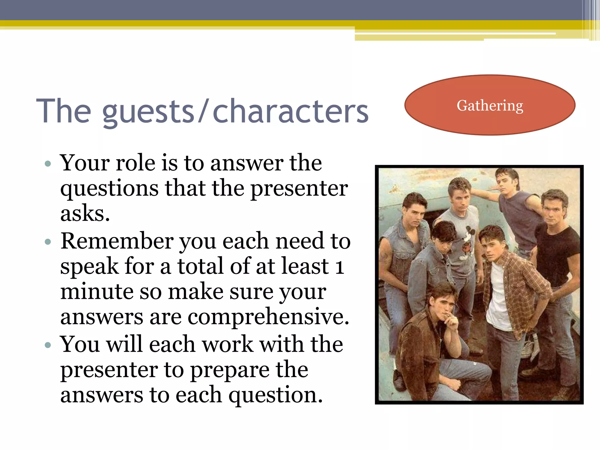 Year 10 Talk Show Oral Presentation | PPTX