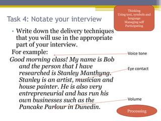 Year 10 Talk Show Oral Presentation | PPTX