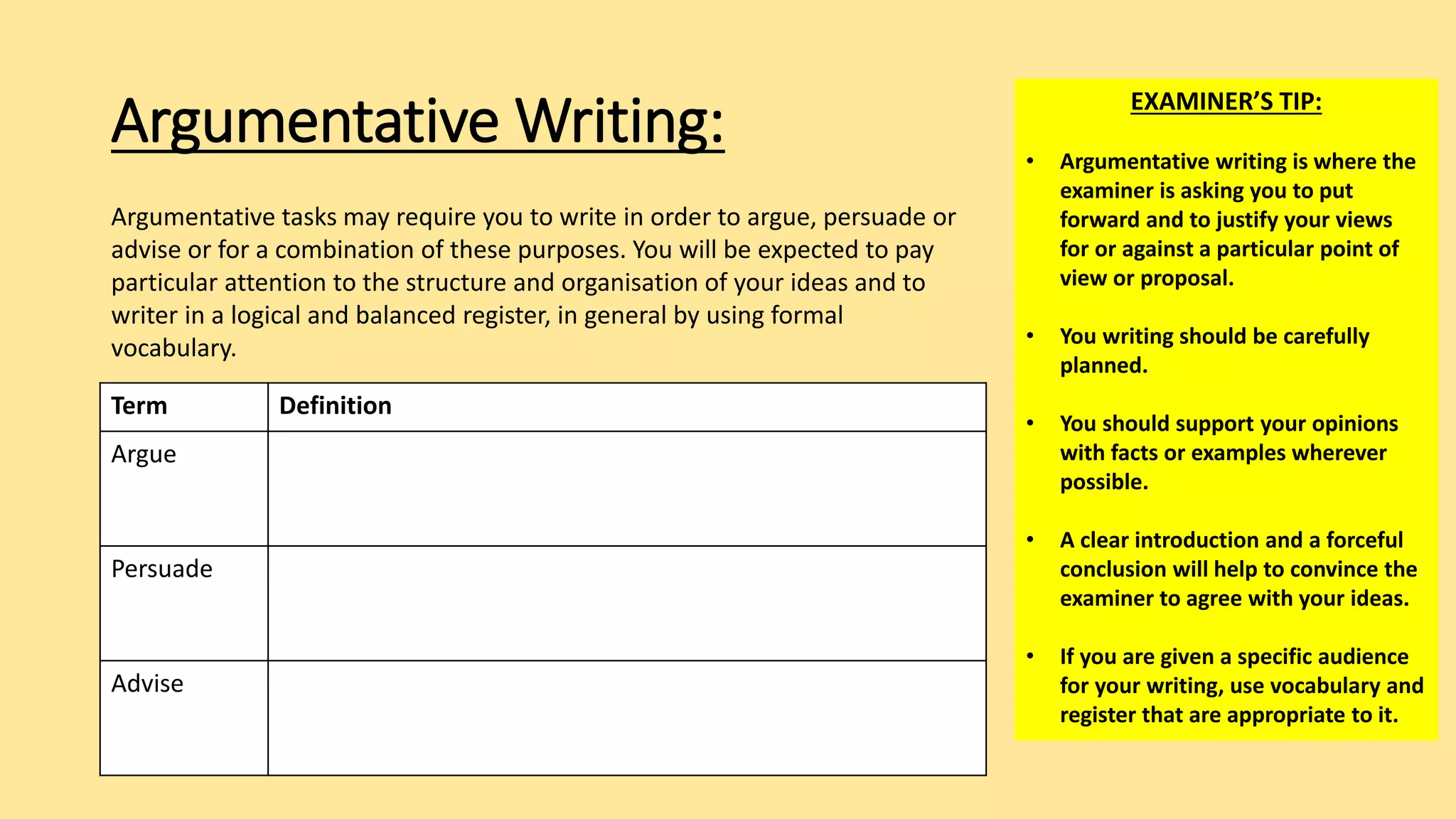 Year 10 iGCSE English Language writing | PPTX