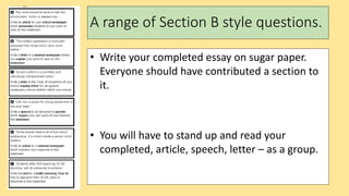 Year 10 iGCSE English Language writing | PPTX