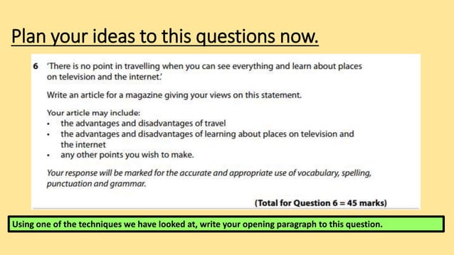 Year 10 iGCSE English Language writing | PPTX | Freelance Writing ...