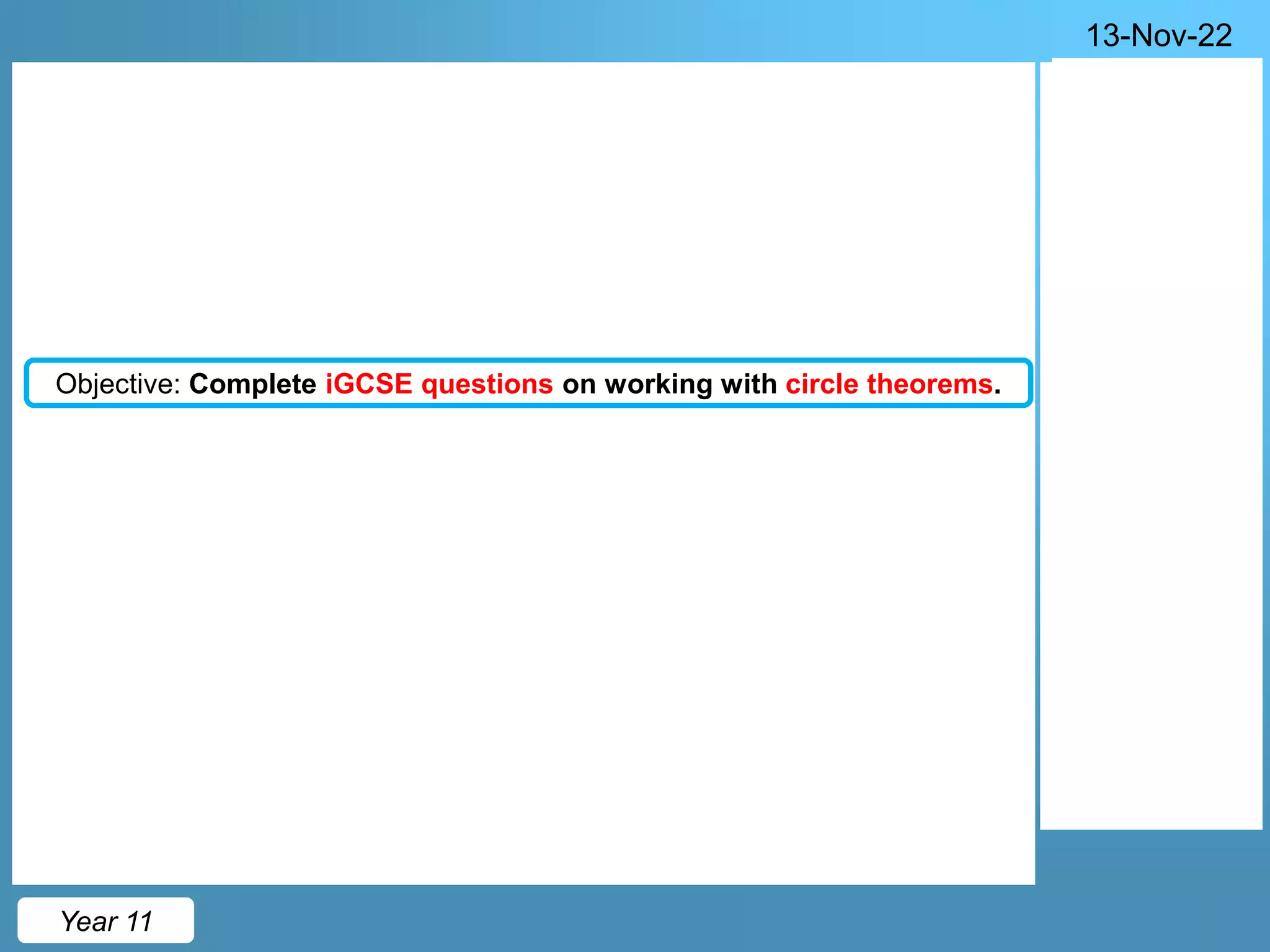 Year 11 Circle Theorems Igcse Questions 1 Pptx