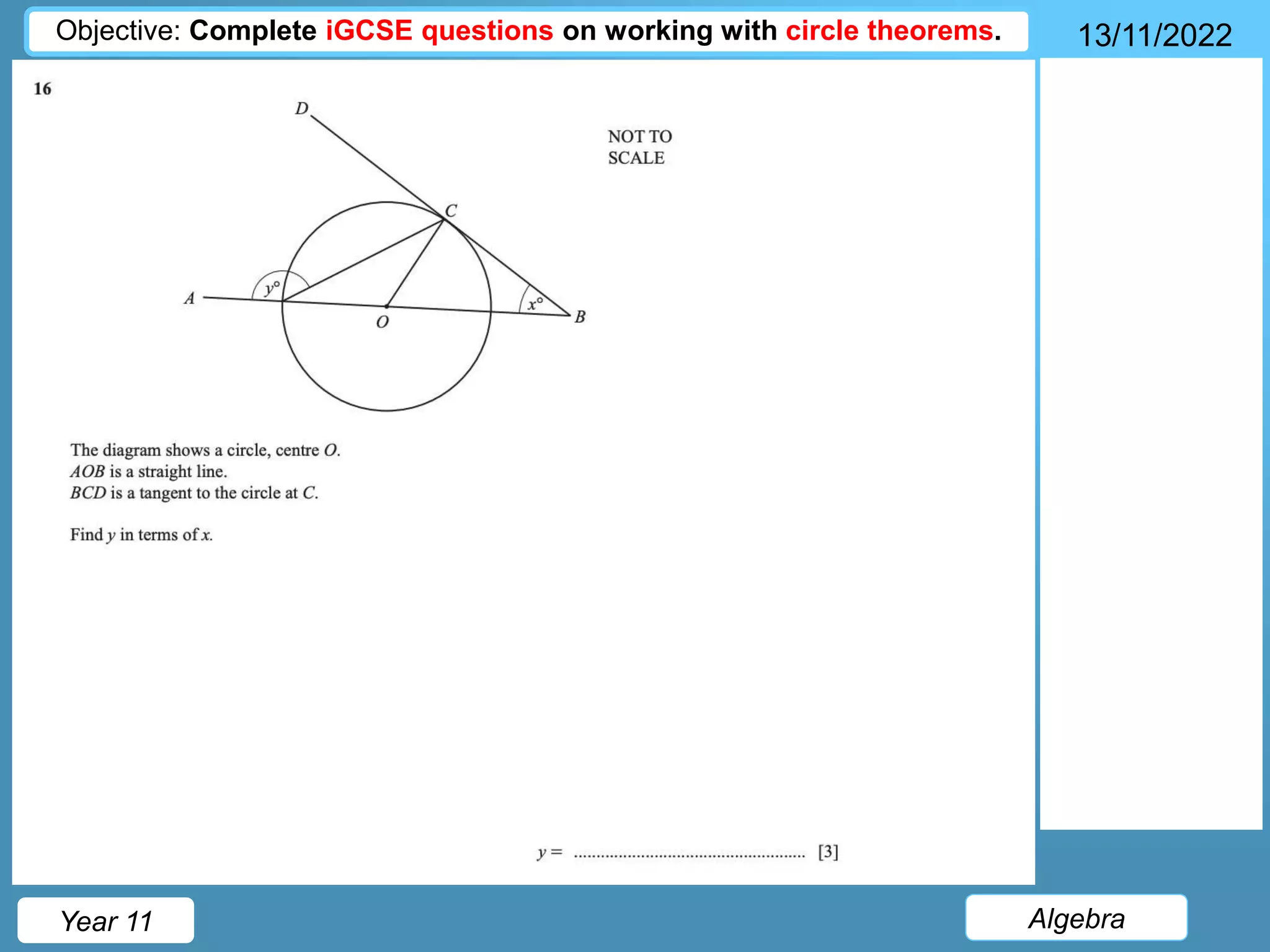 Year 11 Circle Theorems Igcse Questions 1 Pptx