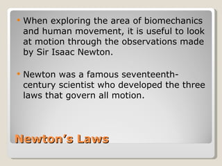 Year 11 biomechanics with levers, force summation | PPT