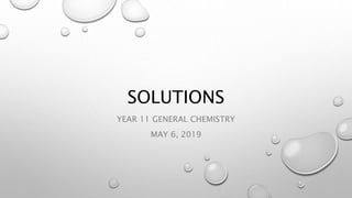 Year 11 general chemistry for slide share | PPTX