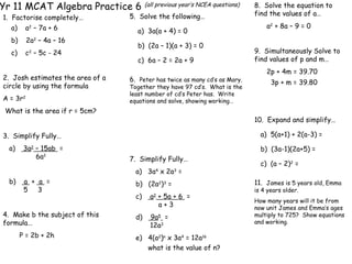 Year 11 mcat 90127 revision page 6 | PPT | Physics | Science