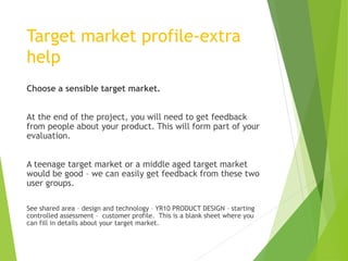 Year 11 product design guide to controlled assessment | PPTX