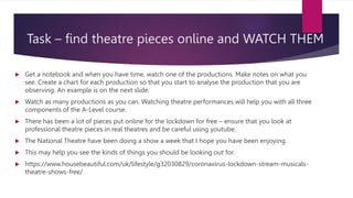 Year 11 transition-A-Level Drama and Theatre.pptx