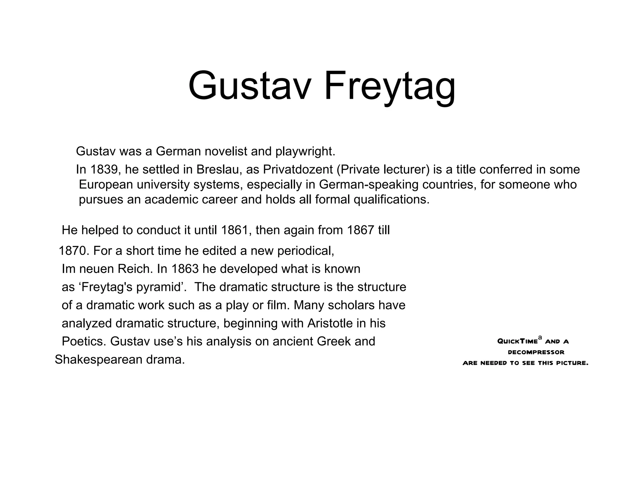 Gustav Freytag | PPT
