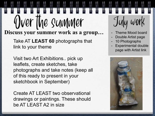 Year 13 art week one | PPT