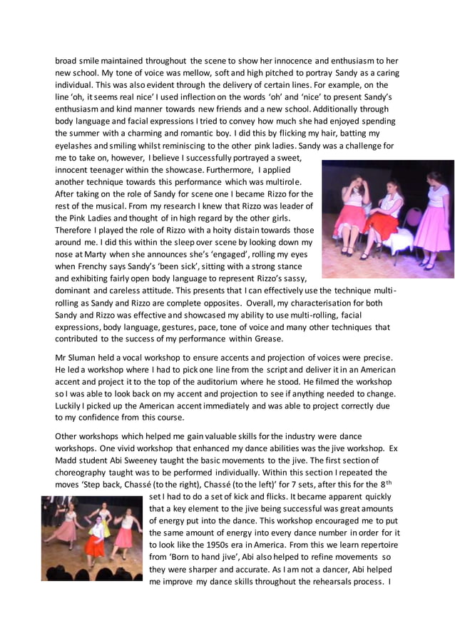 Year 13 Showcase Evaluation | DOCX