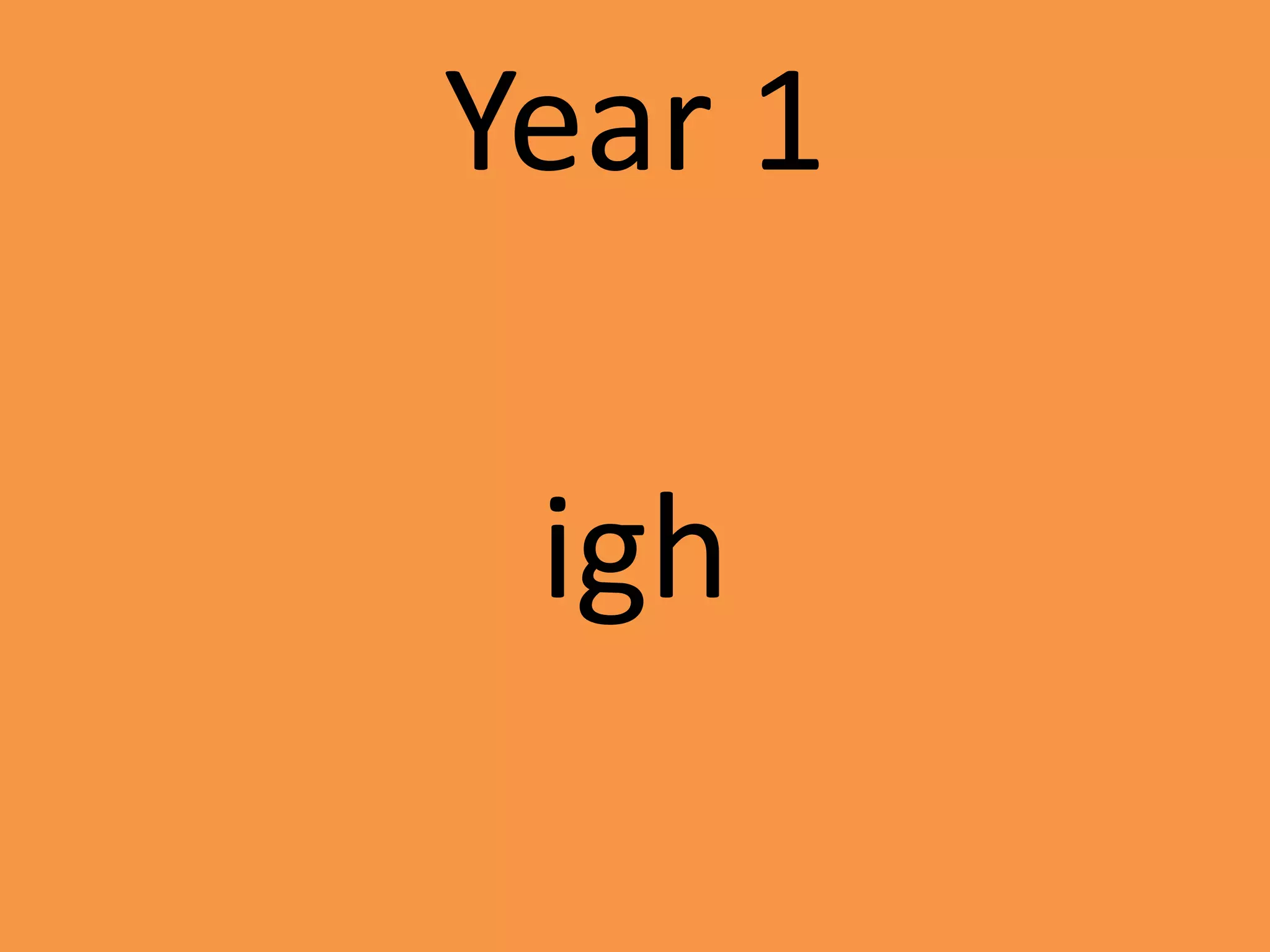 Year 1 igh 20 | PPT