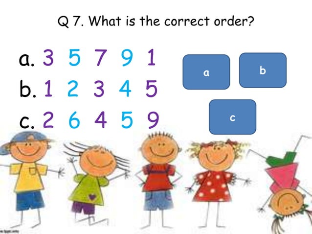 Year 1 maths quiz