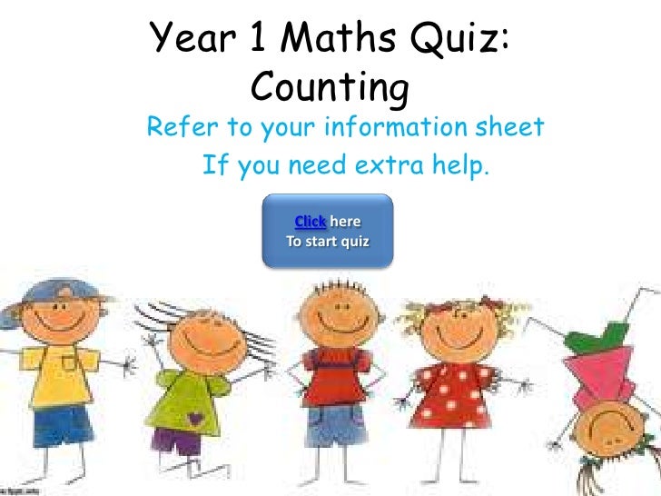 Year 1 maths quiz
