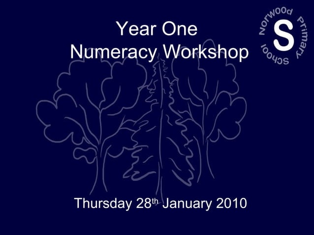 Year 1 Numeracy Workshop Slideshow | PPT