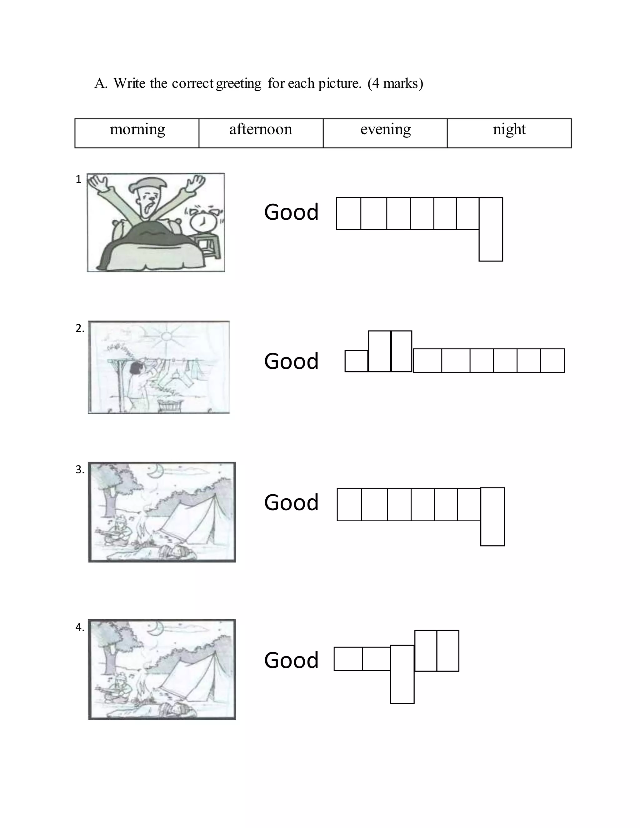 Year 1 test | DOCX