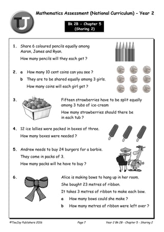 Australian Year 2 Assessment Sample | PDF