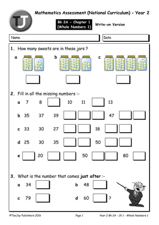 Australian Year 2 Assessment Sample | PDF