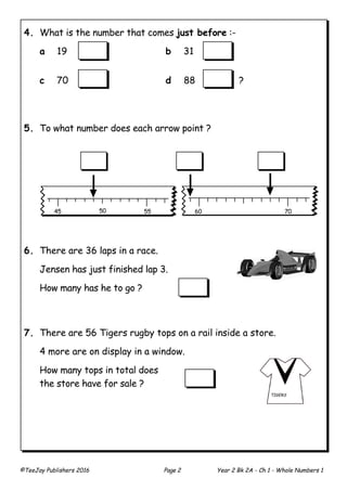 Australian Year 2 Assessment Sample | PDF