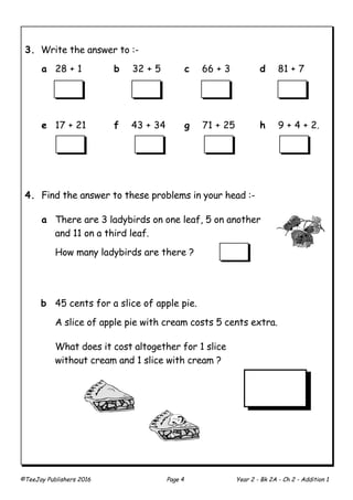 Australian Year 2 Assessment Sample | PDF