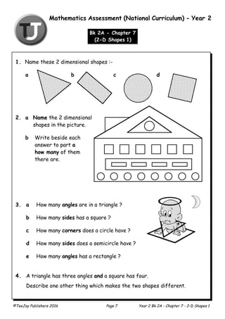 Australian Year 2 Assessment Sample | PDF