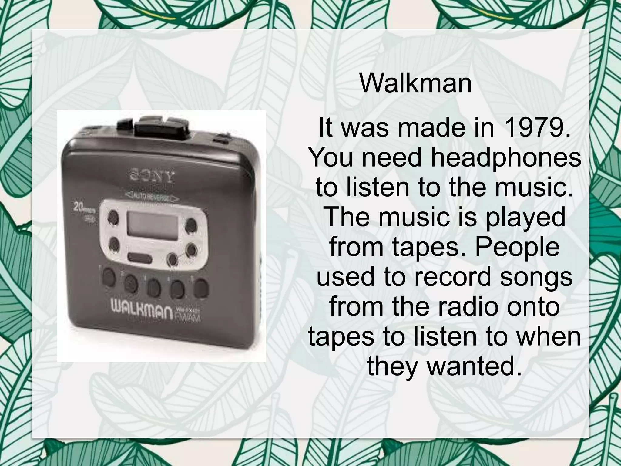 Year 2 history of music players | PPTX