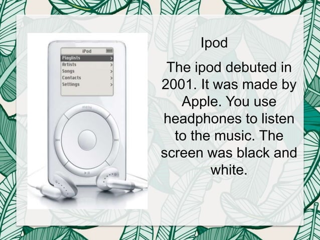 Year 2 history of music players | PPTX | Music | Entertainment