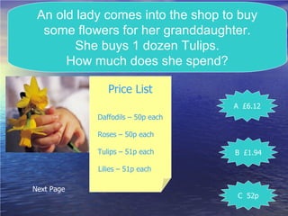 Year 4 Interactive maths lesson | PPT