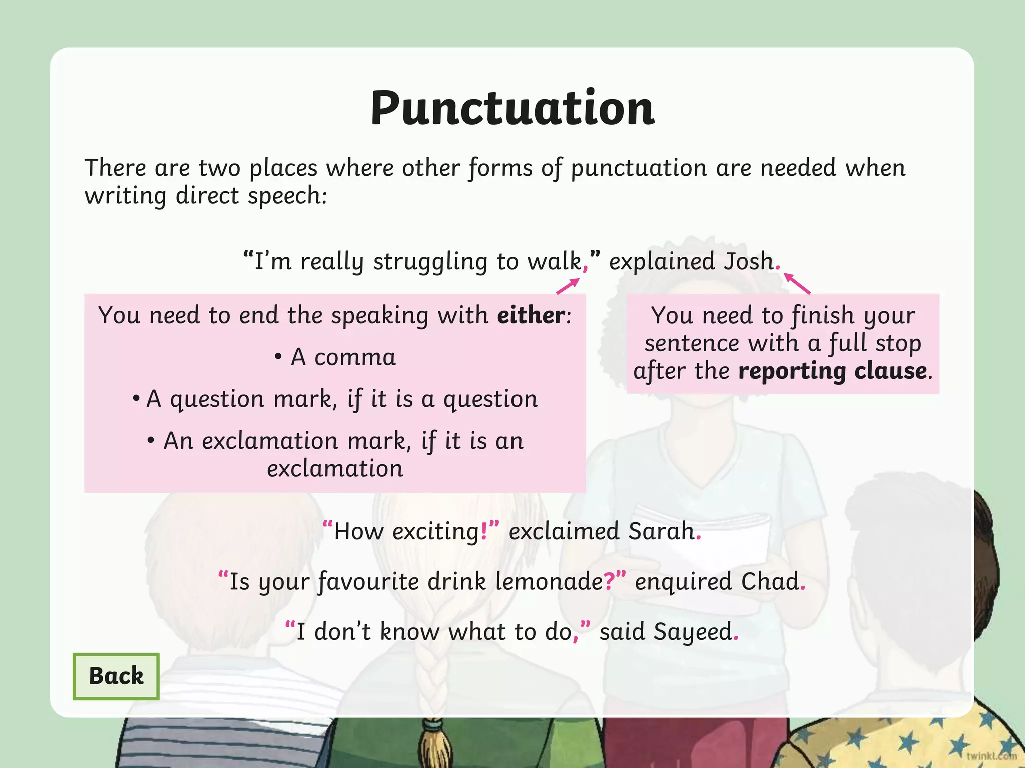 Year 4 speech punctuation | PPT