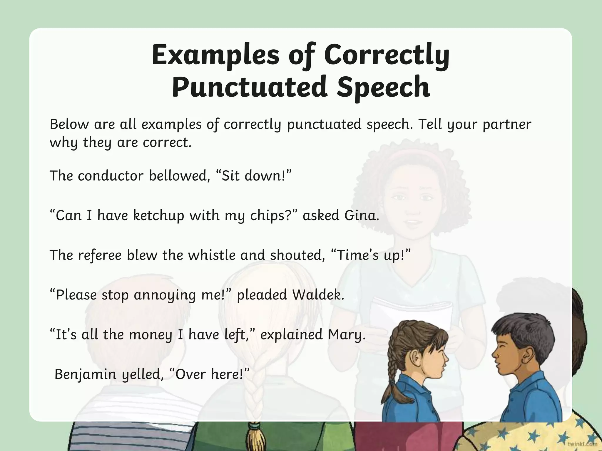 Year 4 speech punctuation | PPT