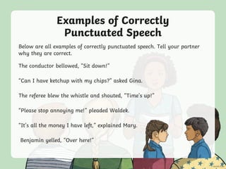 Year 4 speech punctuation | PPT
