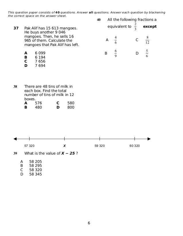 Year 5 mathematics exercises