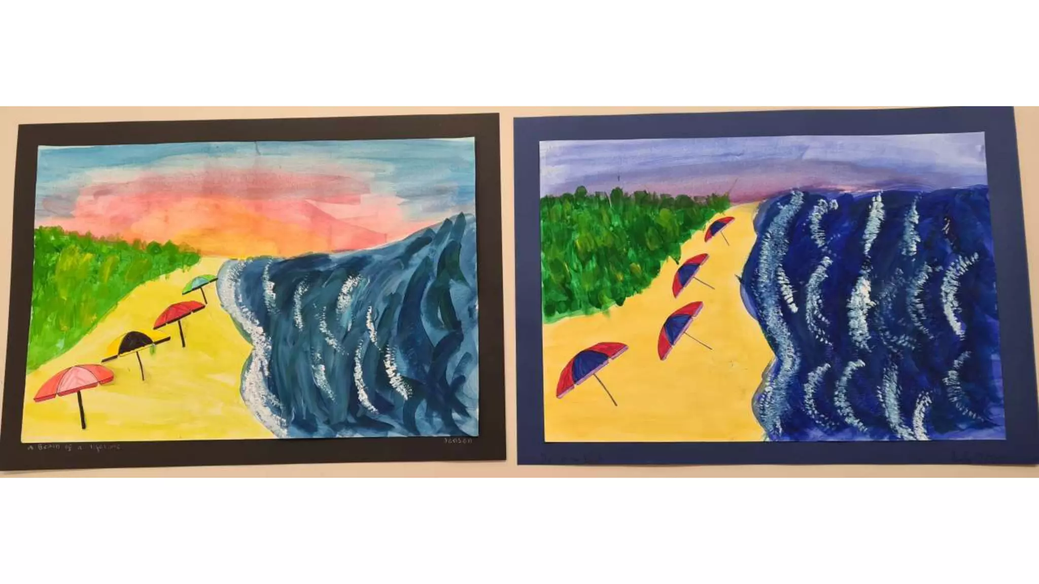 Year 5 one point perspective seascapes | PPTX