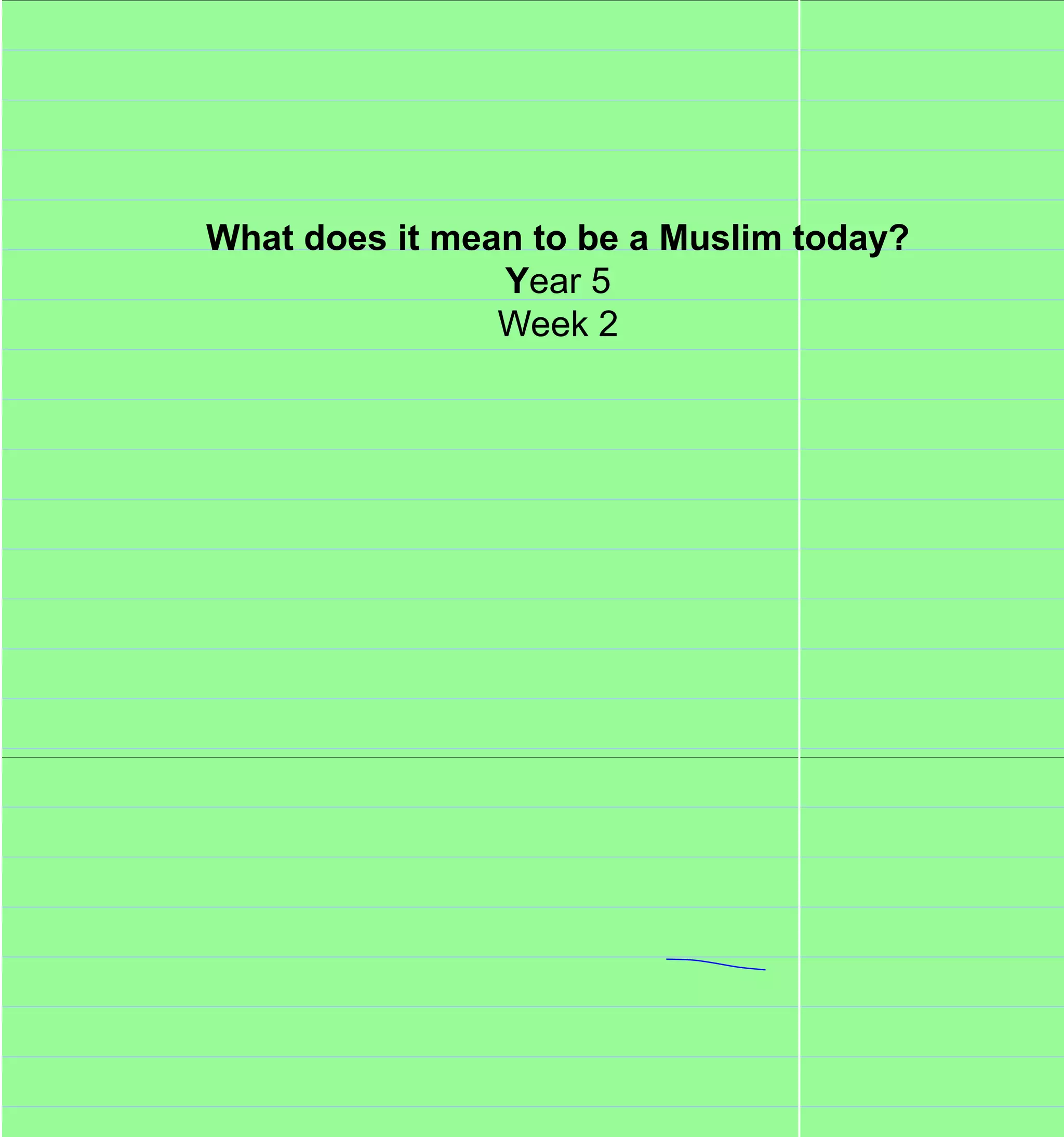 Year 5 re islam key beliefs | PPT