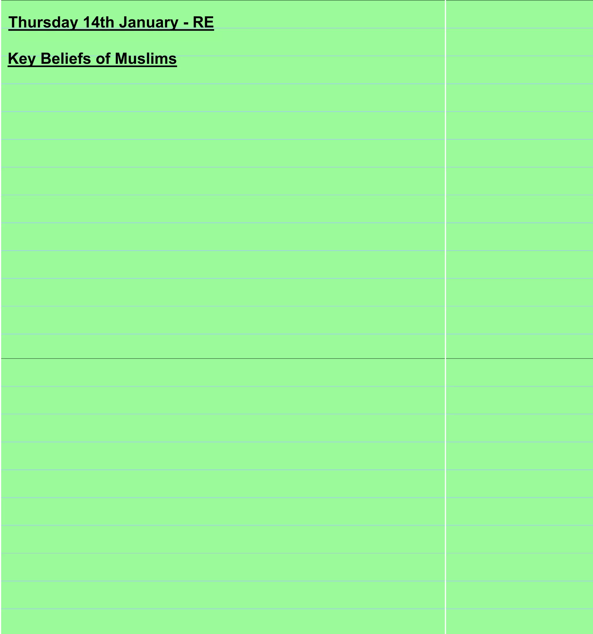 Year 5 re islam key beliefs | PPT