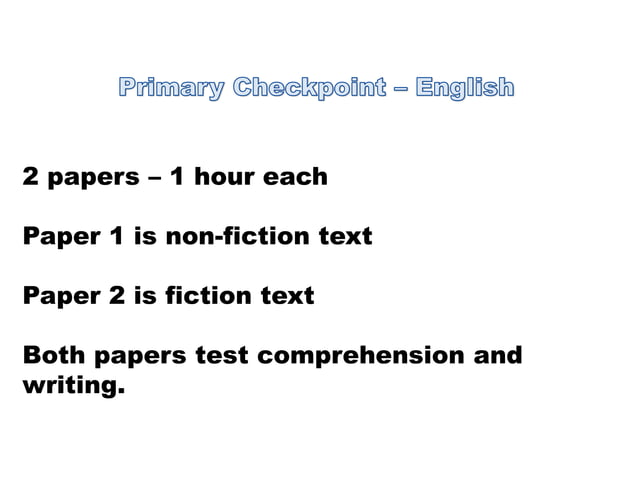Year_6_Checkpoint.pptx | Educational Assessment | Education