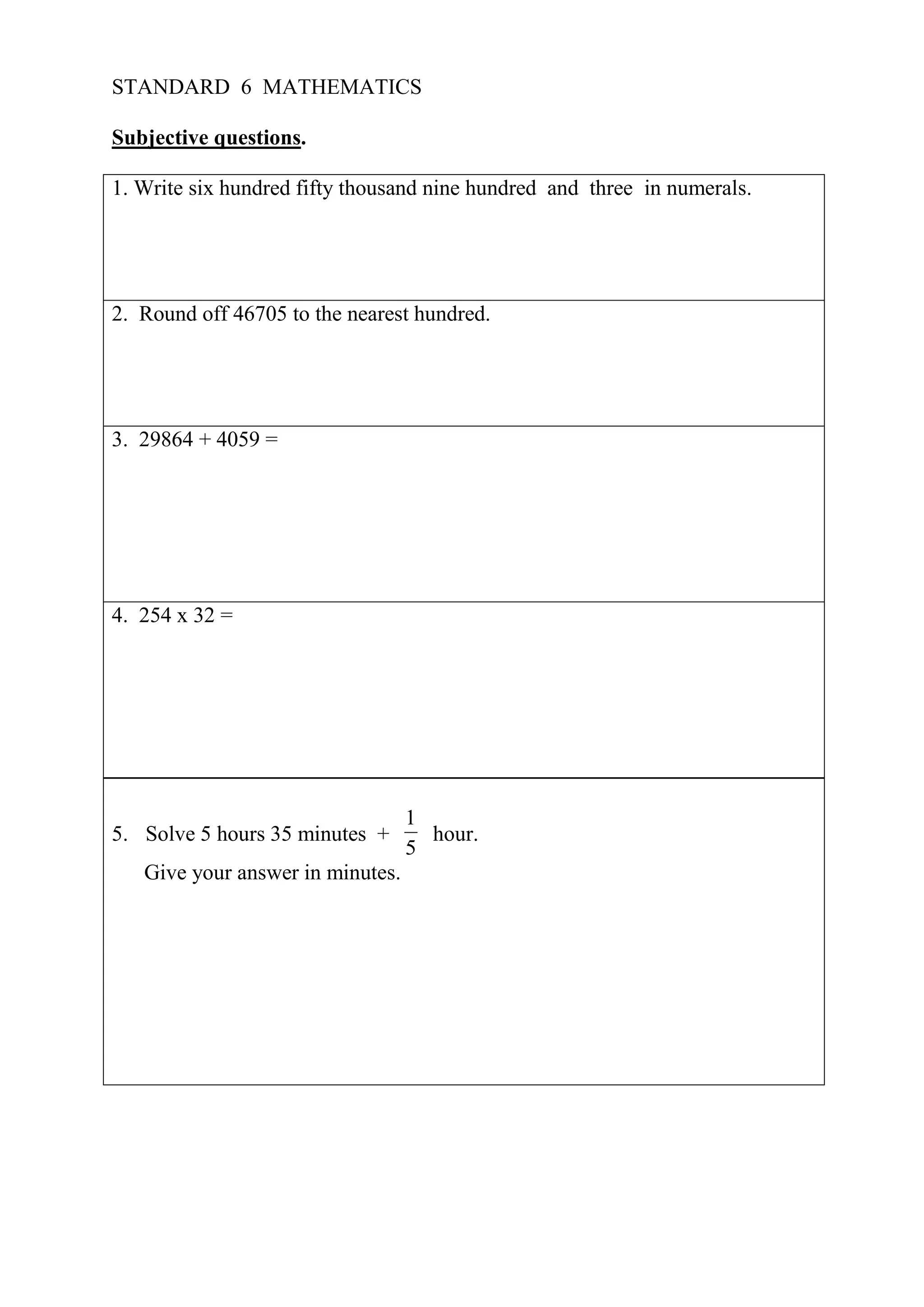 Year 6 mathematics | PDF