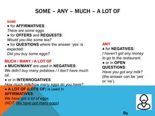 QUANTIFIERS ENGLISH | PPT